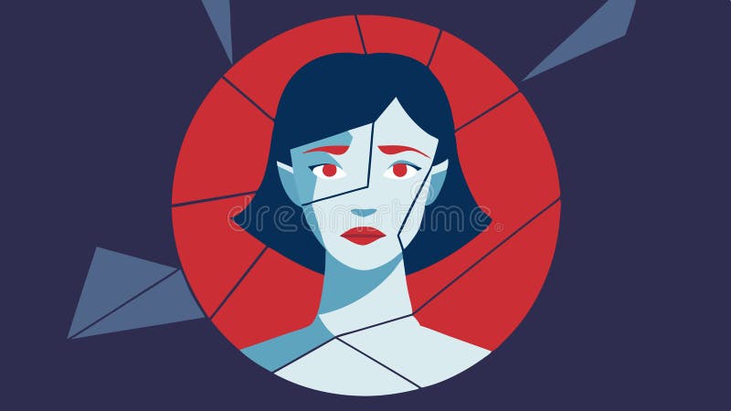 Broken Mirror a Shattered Mirror Reflecting Fragmented Images of a ...