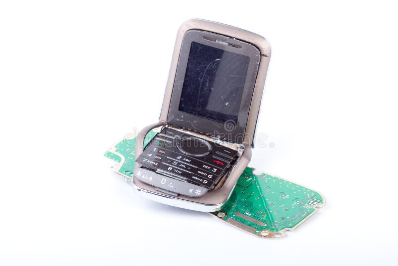 Broken Mobile Phone Stock Photography - Image: 12739452
