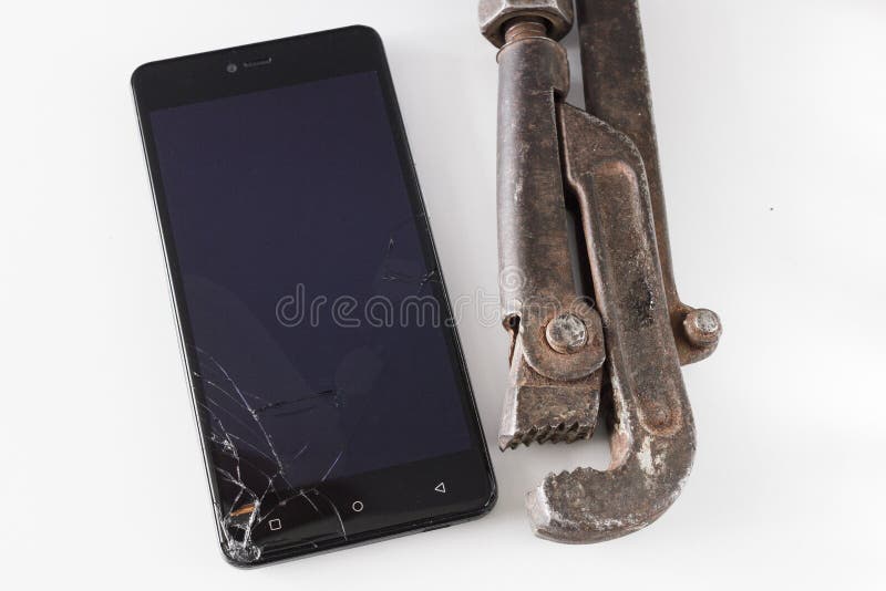 Broken Mobile Phone Repairing. Stock Photo - Image of equipment, phone ...