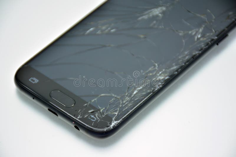 Broken mobile phone screen stock photo. Image of baton - 143655596