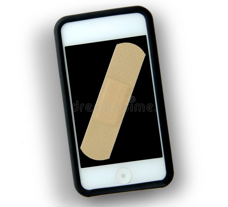 Broken MP3 Player Smartphone Stock Photo - Image of device, cellphone ...