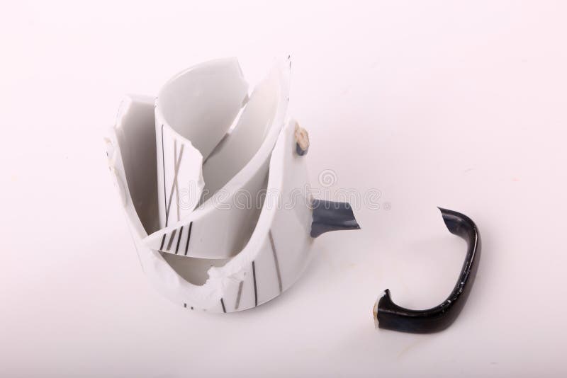 Broken Mug stock photo. Image of accident, wrecked, porcelain - 22844388