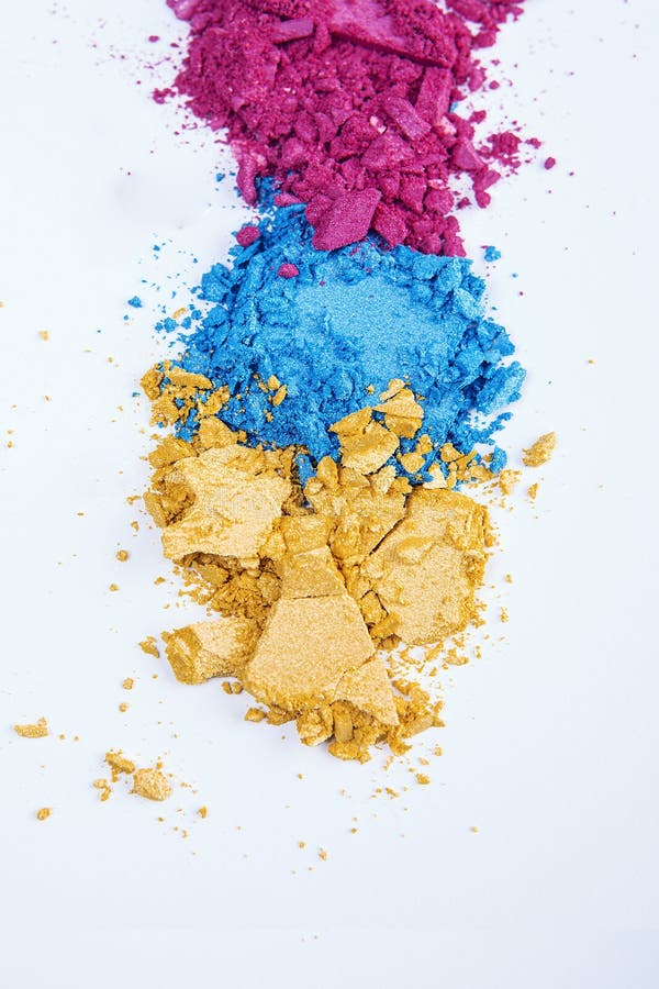 Broken Multicolor Eye Shadow, Background Textures. Stock Photo - Image ...