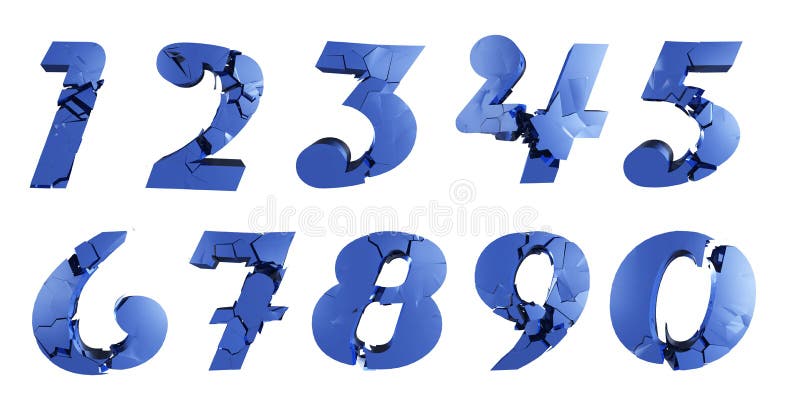 Broken numbers stock illustration. Illustration of price - 84074099