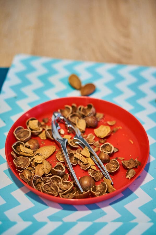 Broken nut shell stock image. Image of cracker, snack - 108407367