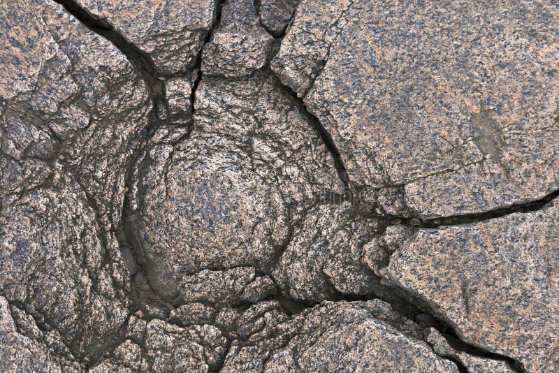 Broken Old Boulder, Looks Like Shot. Stock Photo - Image of damaged ...