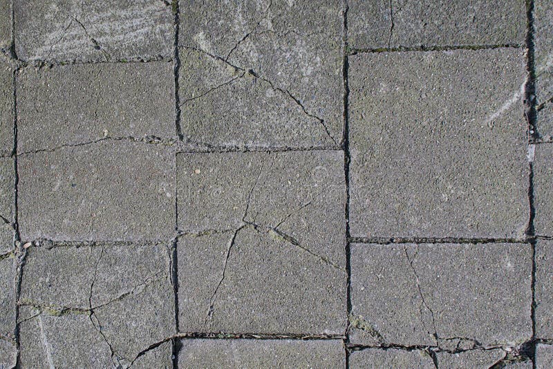 Cracked Paving Stones Background Stock Photo - Image of urbex, rabot ...