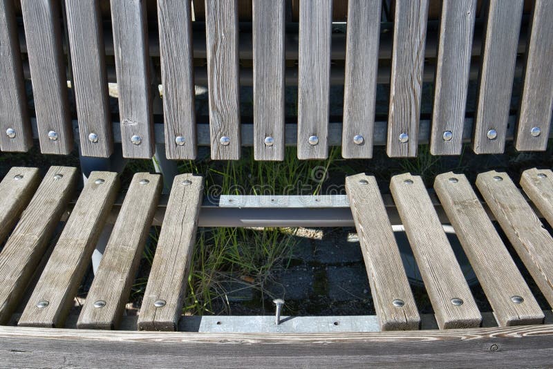 Broken old park bench stock image. Image of crime, broken - 249174263