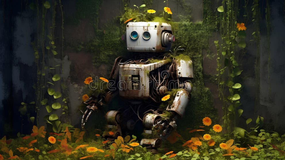 Broken Old Robot Stock Illustrations – 453 Broken Old Robot Stock ...