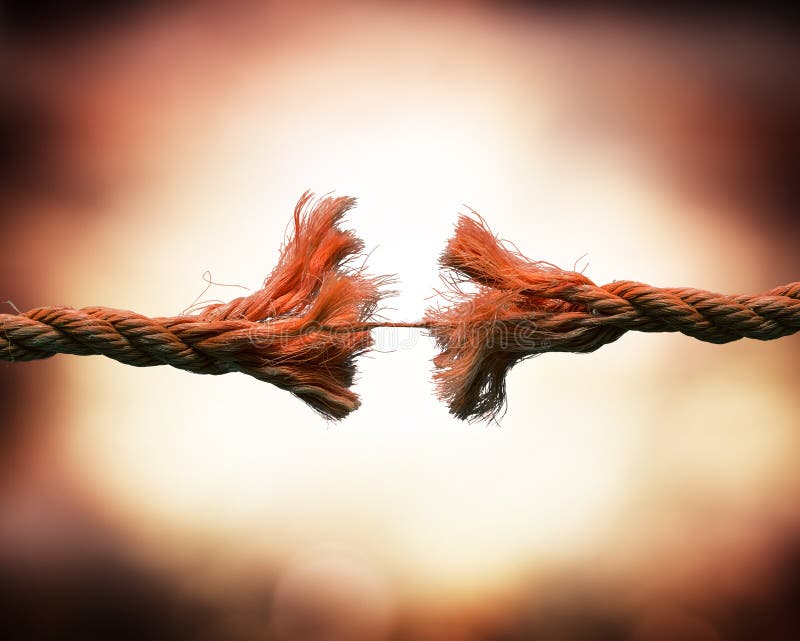 Broken old string stock image. Image of trust, metaphor - 42815797