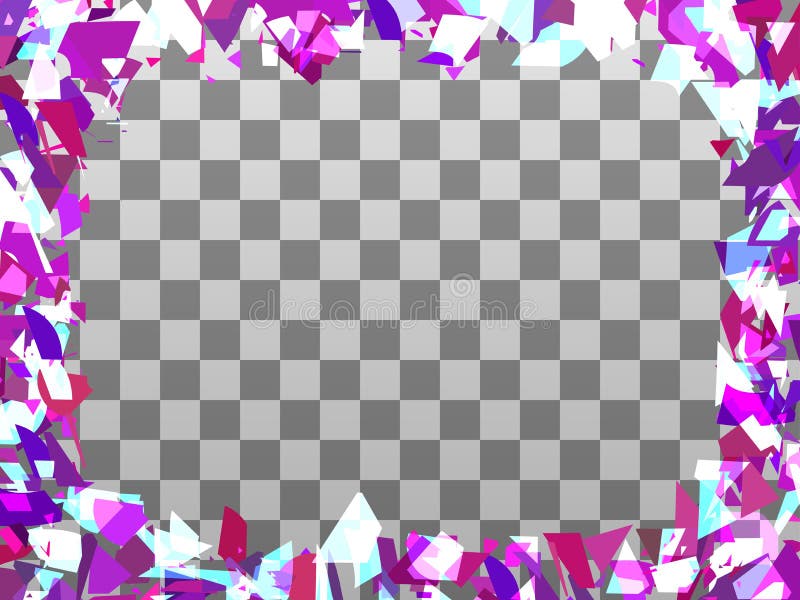 Broken Particle Frame on a Transparent Background. Scattered Particles ...