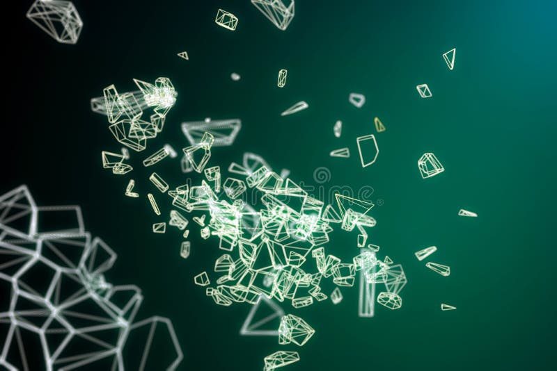 Broken pattern pieces stock illustration. Illustration of close - 77916050