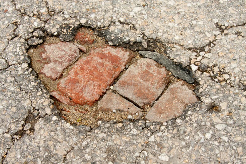 Broken Pavement stock photo. Image of street, broken - 28087224