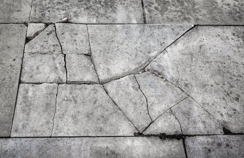 Broken Paving Slab stock photo. Image of slab, decline - 82450266
