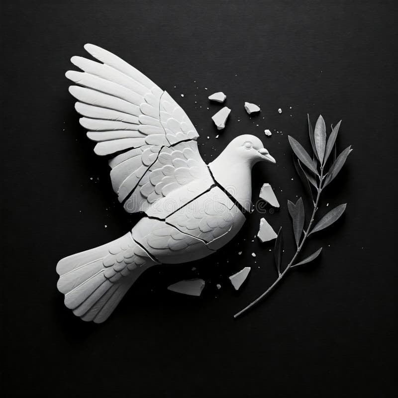 Broken Peace stock illustration. Illustration of concept - 390418519