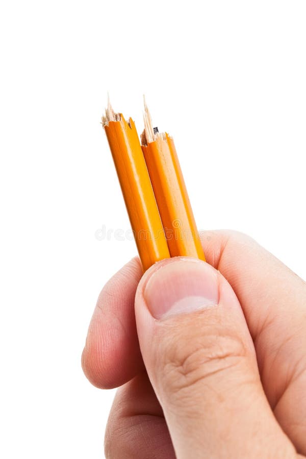 Broken Pencil stock photo. Image of yellow, concepts - 14399842
