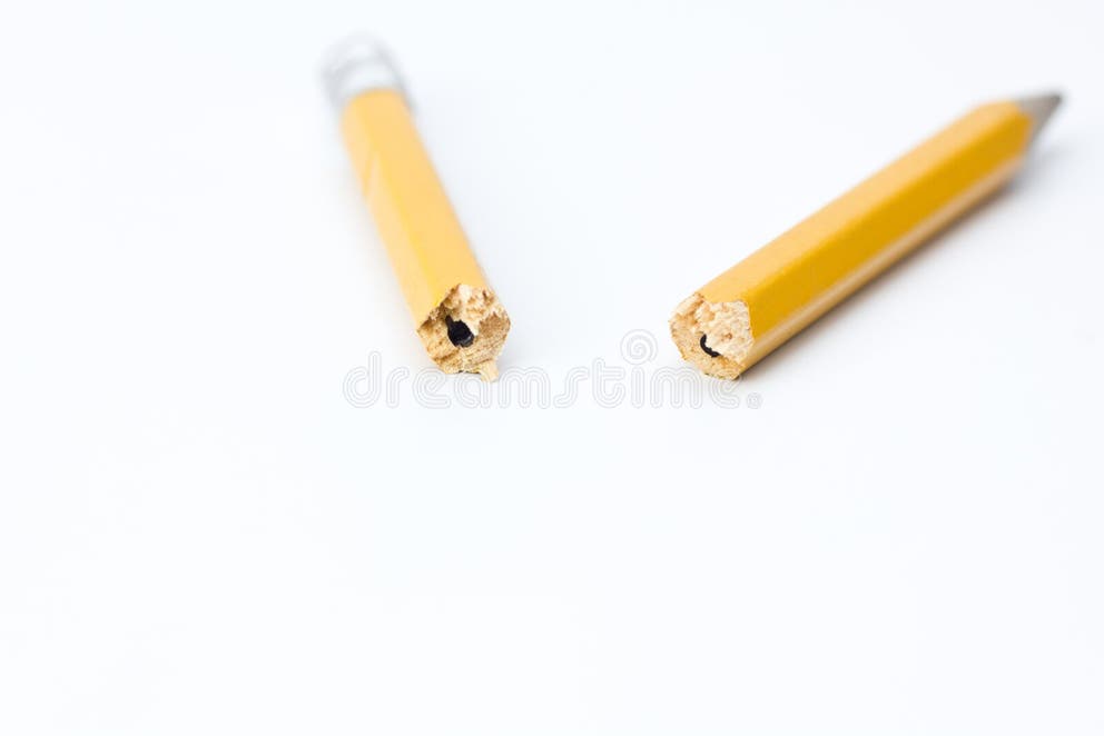 Broken Pencil stock photo. Image of wooden, writing, macro - 27389140