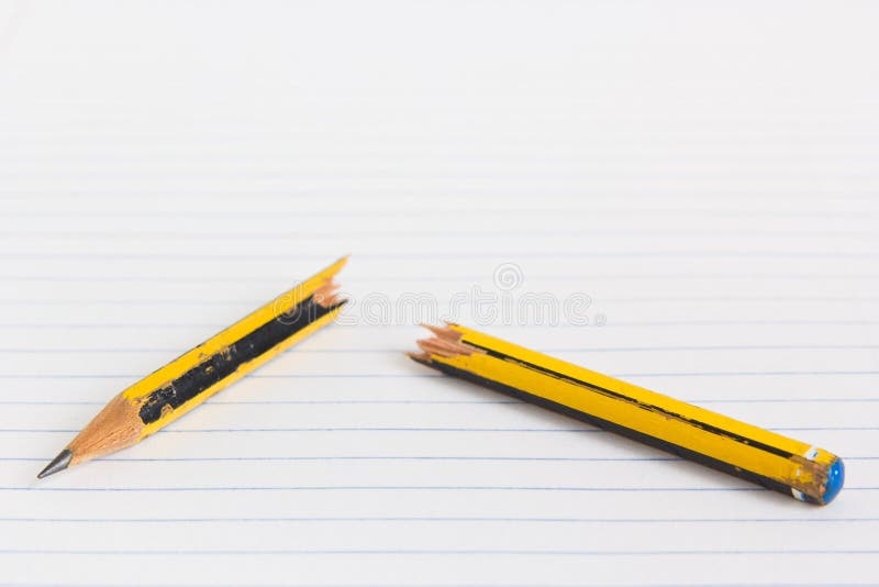 Broken pencil stock photo. Image of broke, supplies, anger - 33670212