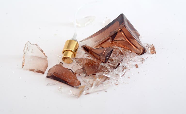 Broken perfume bottle stock image. Image of crushed, perfume - 51113217