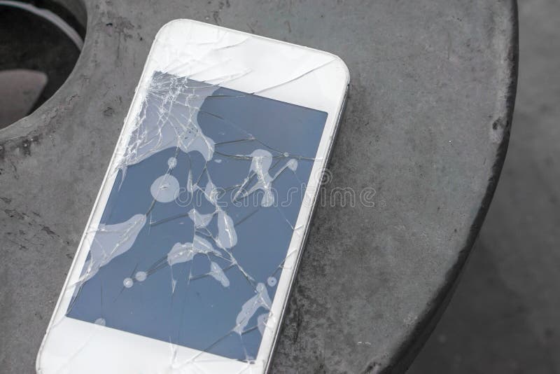 Damage cellular phone stock image. Image of connection - 35663699