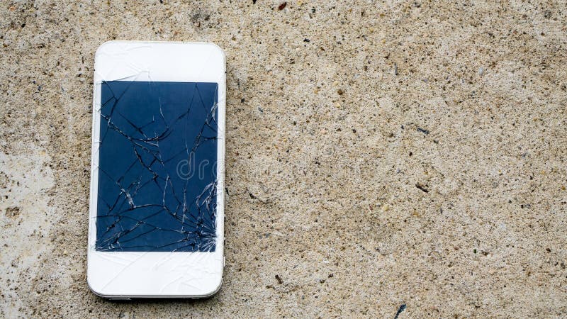 Broken phone on the street stock image. Image of glass - 82052895