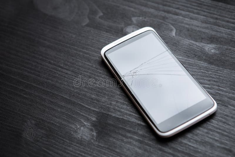 Broken Office Phone stock image. Image of smashed, retro - 77764501