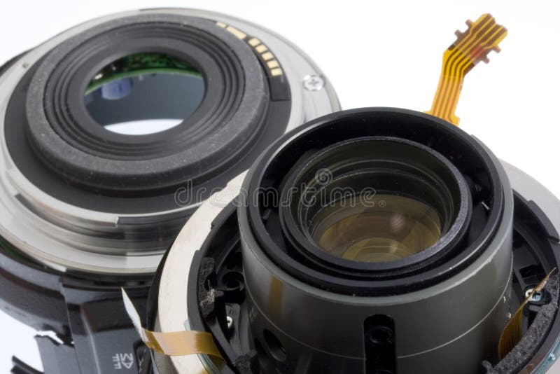 Broken photography lens stock image. Image of lens, optical - 6085937