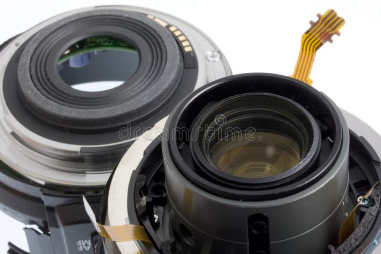 Broken photography lens stock image. Image of lens, optical - 6085937