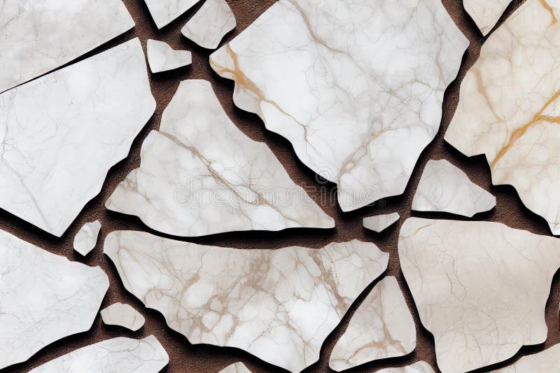 Broken Pieces of Marble, Decorative Decoration of Interior. Stock ...