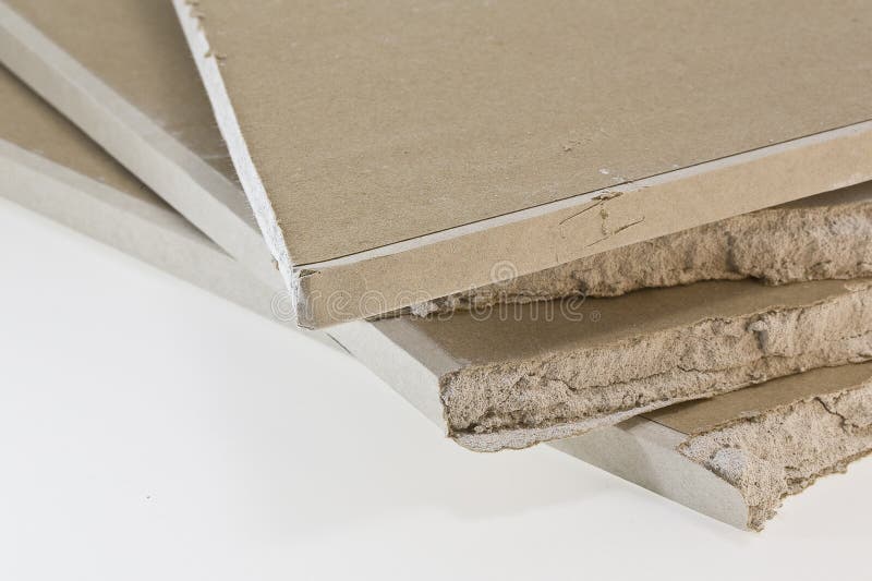Broken Pieces of Plasterboard Used in Building Activity and ...