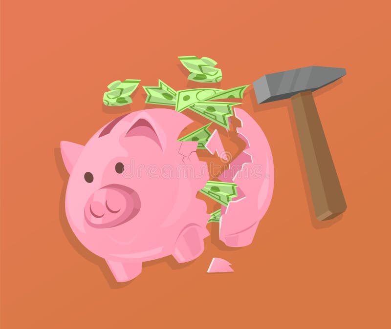 Budget Broken Pig Stock Illustrations – 367 Budget Broken Pig Stock ...