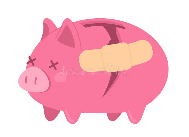 Broken Piggy Flat Stock Illustrations – 569 Broken Piggy Flat Stock ...