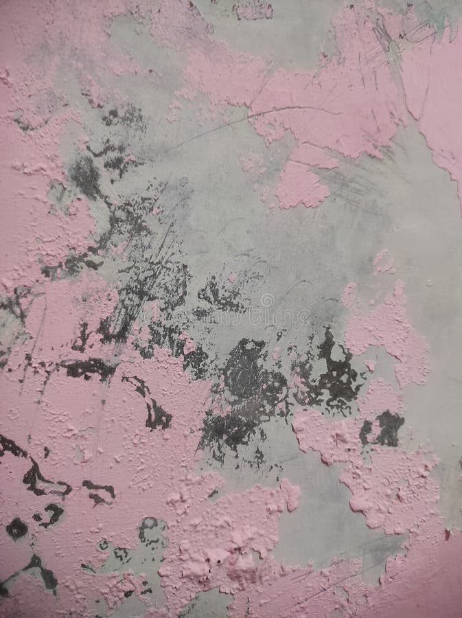 A Broken Pink Wall that Already Old and Need a New Color, it is ...
