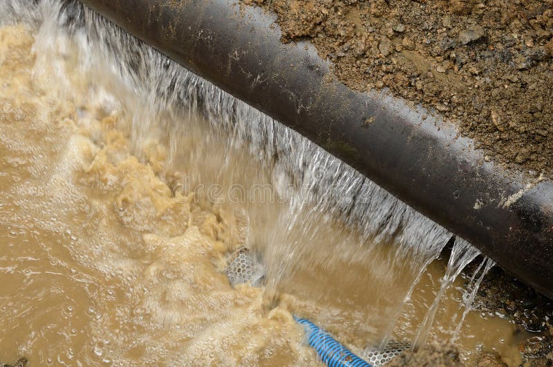 Broken Pipe stock image. Image of fracture, repairing - 21284881