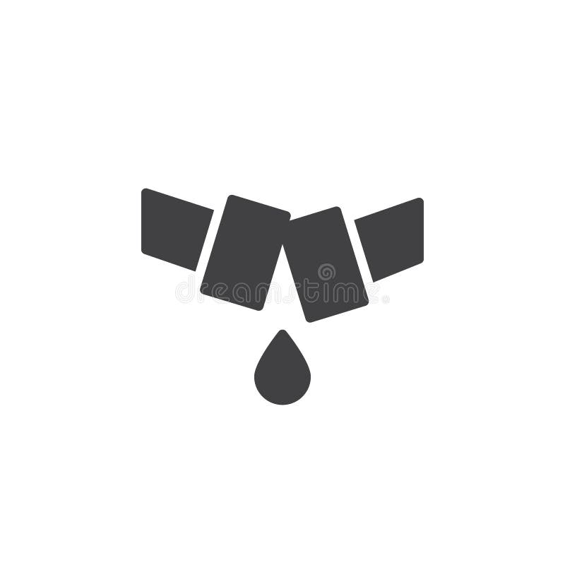 Broken Pipes and Water Drop Icon Vector Stock Vector - Illustration of ...