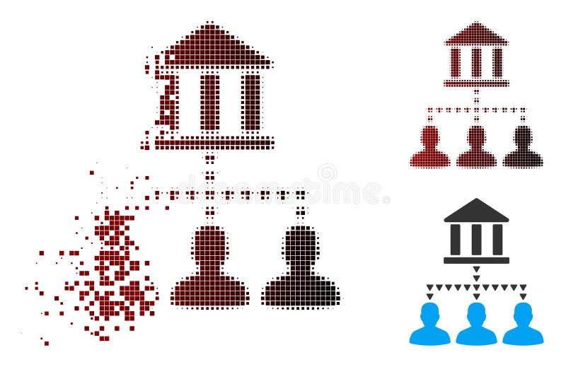 Broken Pixel Halftone Bank Building Client Links Icon Stock Vector ... Broken Pixel Halftone Bank Building Client Links Icon Stock Vector ...