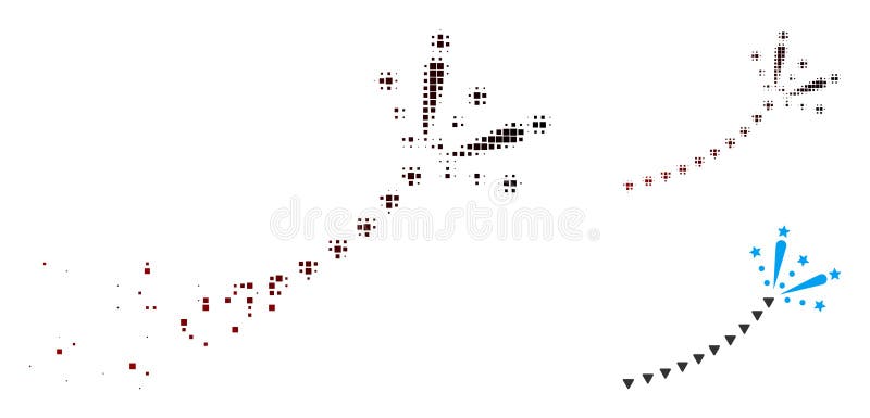Broken Pixel Halftone Fireworks Trace Icon Stock Vector - Illustration ... Broken Pixel Halftone Fireworks Trace Icon Stock Vector - Illustration ...