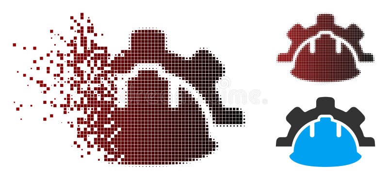 Vector Industrial Robot Warning Triangle Sign Icon Stock Illustration ...