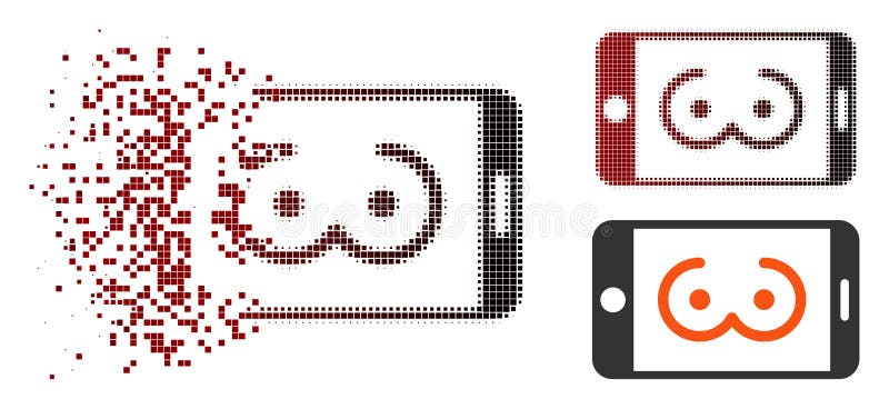 Broken Pixel Halftone Mobile Female Erotics Icon Stock Vector ... Broken Pixel Halftone Mobile Female Erotics Icon Stock Vector ...