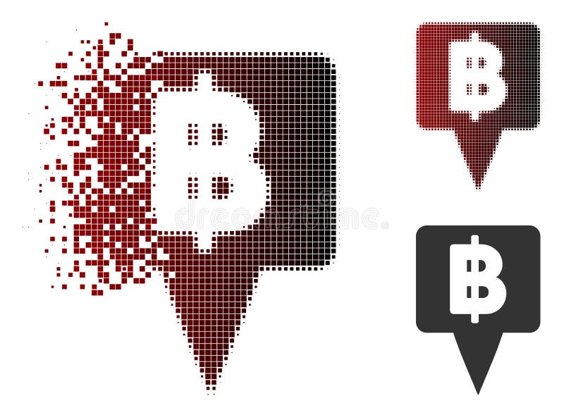 Broken Pixel Halftone Thai Baht Map Pointer Icon Stock Vector ... Broken Pixel Halftone Thai Baht Map Pointer Icon Stock Vector ...