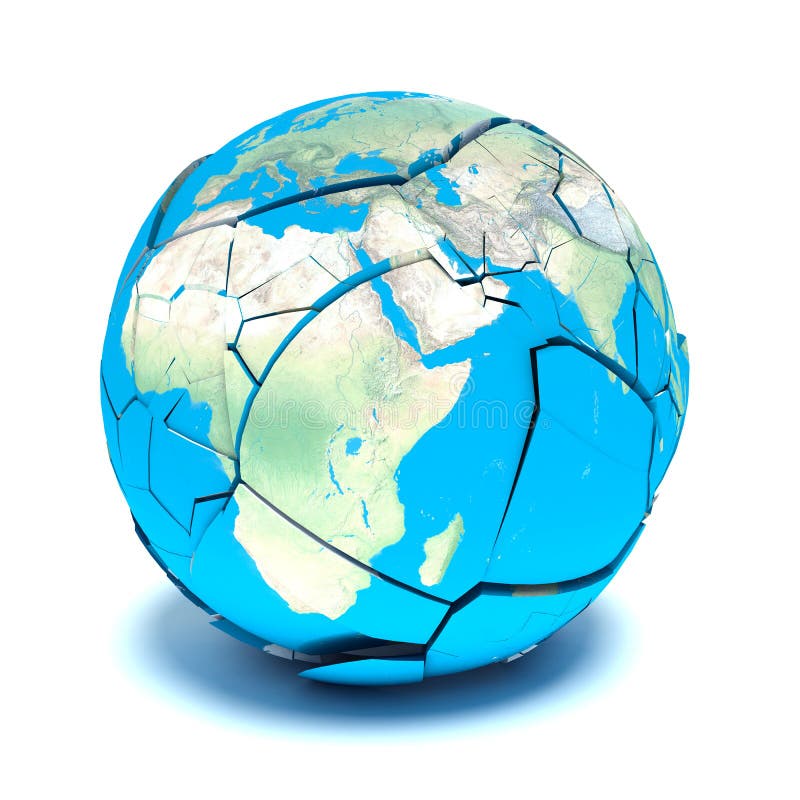 Broken earth stock illustration. Illustration of ideas - 11001040