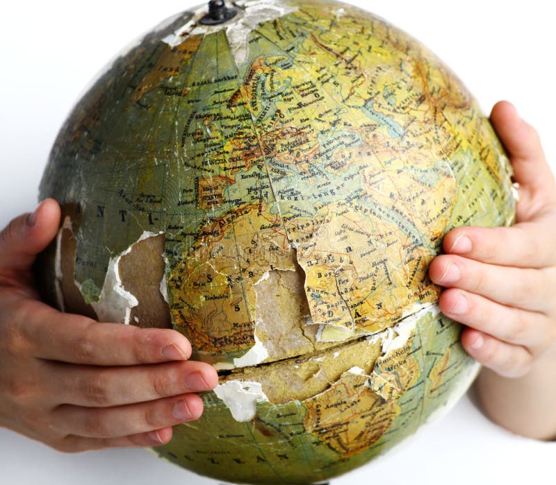 Broken Planet stock photo. Image of help, dead, destruction - 34597980