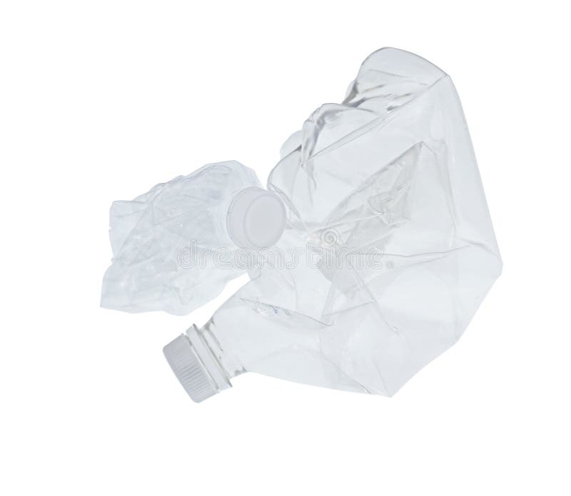 Broken Plastic Bag on White Background. Stock Image - Image of ...