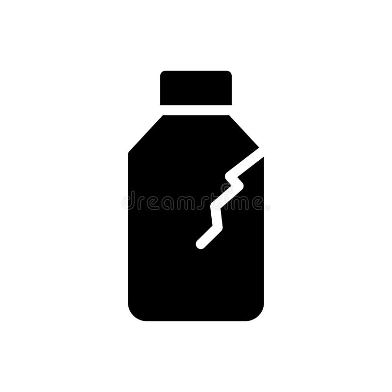 Broken plastic bottle stock vector. Illustration of garbage - 211036739