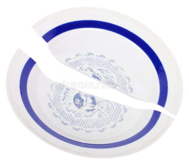 Broken plate stock photo. Image of failure, broken, pieces - 18887252