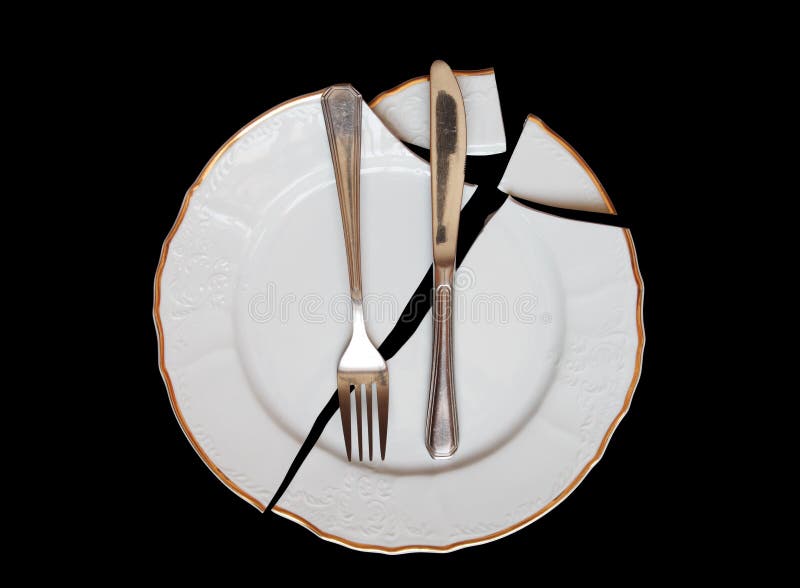 Broken plate stock image. Image of split, crack, dishware - 8584049