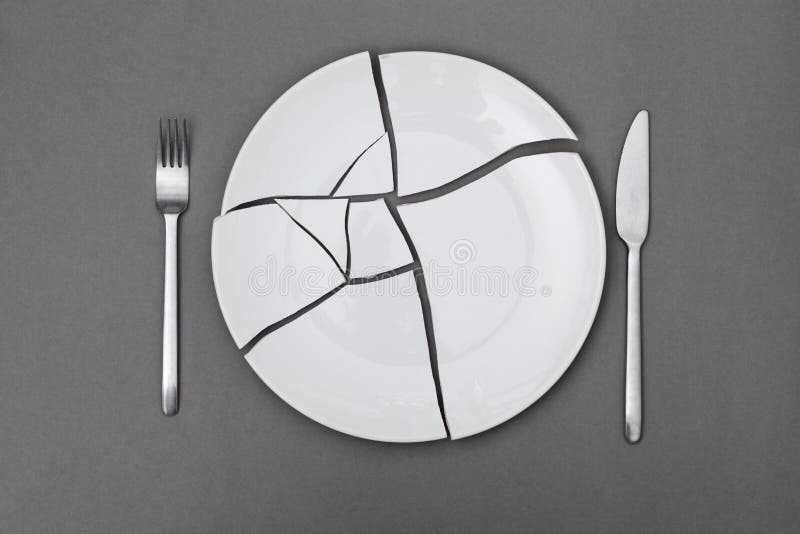 Broken plate stock photo. Image of failure, broken, pieces - 18887252