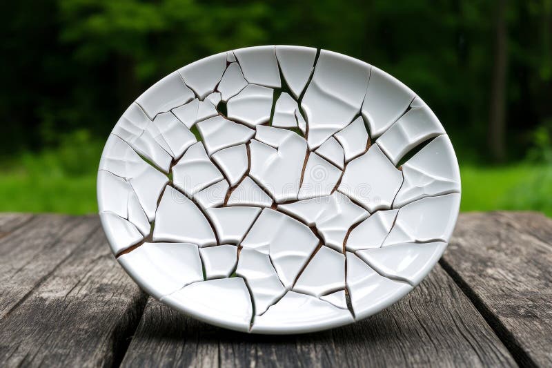 Broken Plate, a Moment in Time, Captured Forever Holds a Memory, an ...