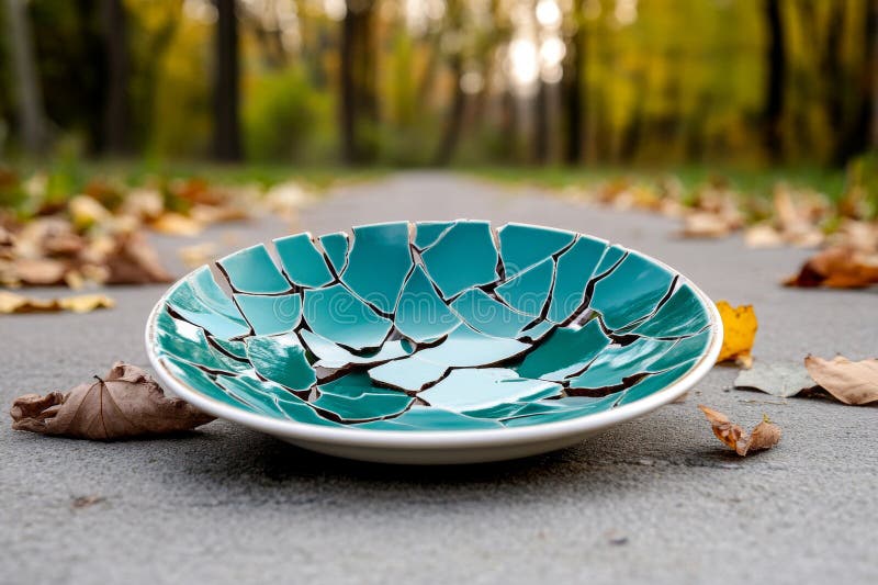 Broken Plate, Once Whole, Now Incomplete Highlights the Contrast ...