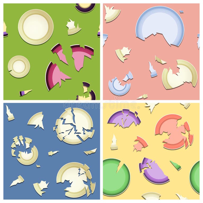 Broken Plates Stock Illustrations – 317 Broken Plates Stock ...